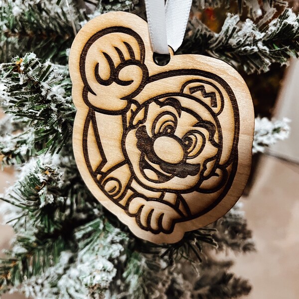 Super Mario Bros Wooden Ornaments - Etsy