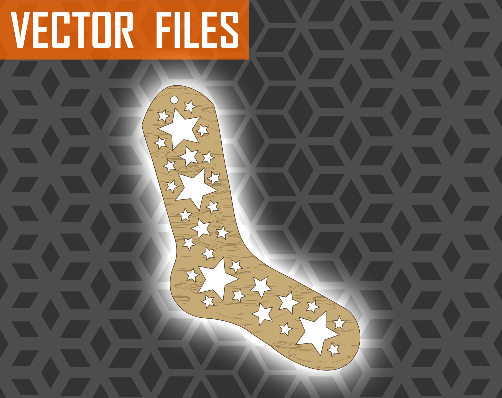 5 Wooden Socks Laser cut files SVG, DXF, CDR vector plans, laser file ...