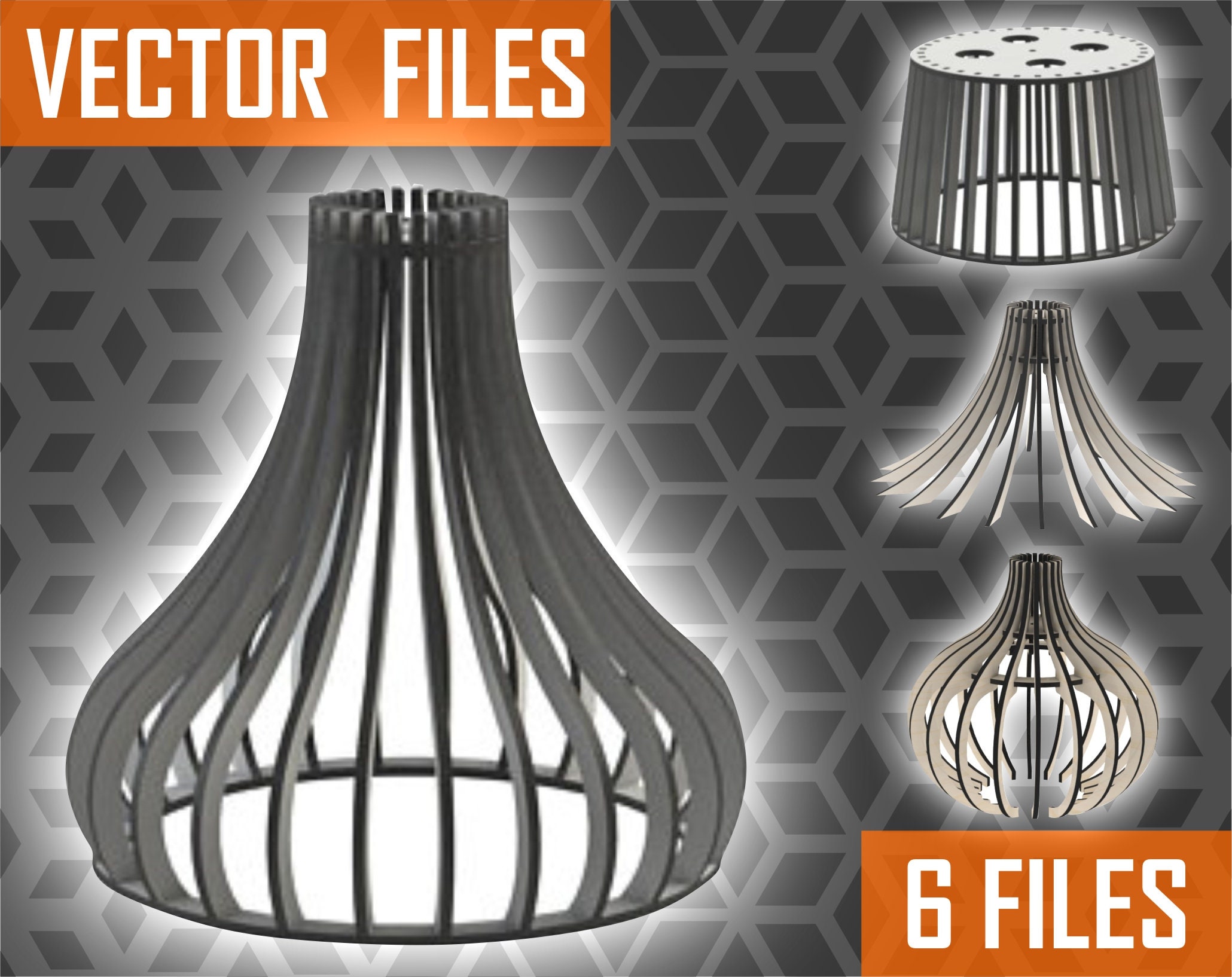 6 Lamp SVG Night Light Svg Files Acrylic Lamp Svg Laser Cut - Etsy