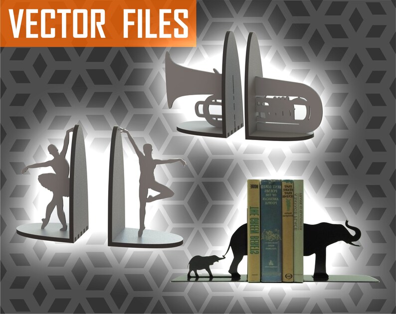 8 Shelf Book Shelf Design Dxf Svg Template Vector Files Laser - Etsy