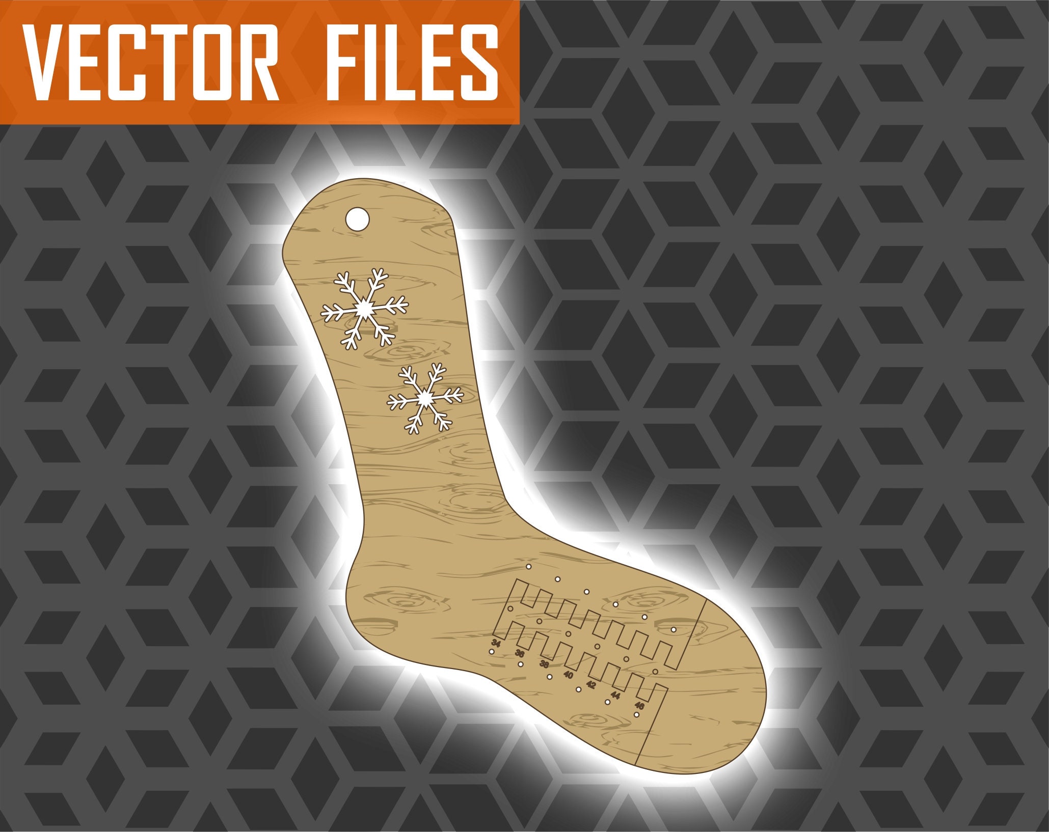 5 Wooden Socks Laser cut files SVG DXF CDR vector plans | Etsy