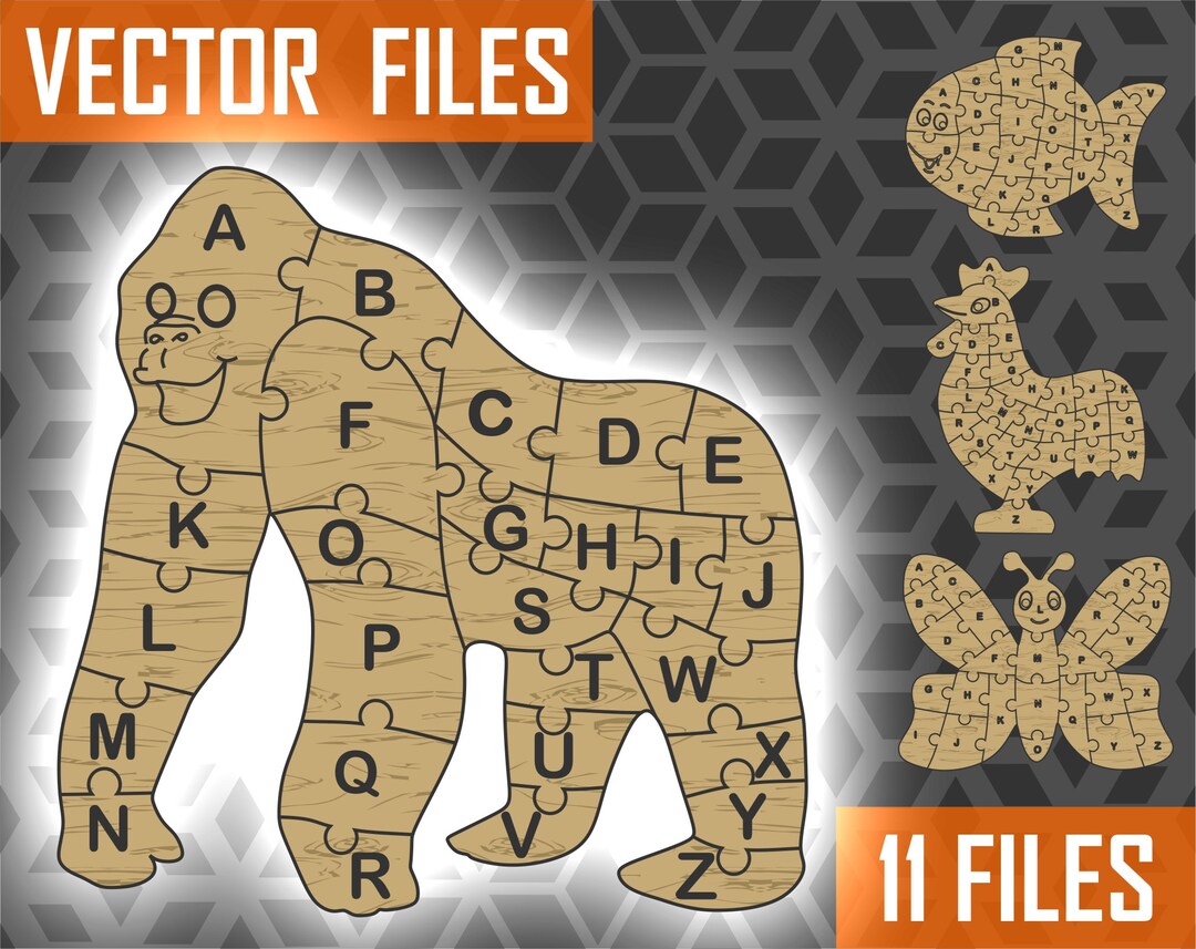 11 Wooden Toys Laser Cut Files SVG, DXF, CDR Vector Plans, Laser File ...