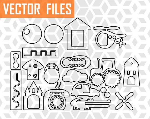 Busy board details SVG dxf Laser cut files CNC files for wood Motorik ...