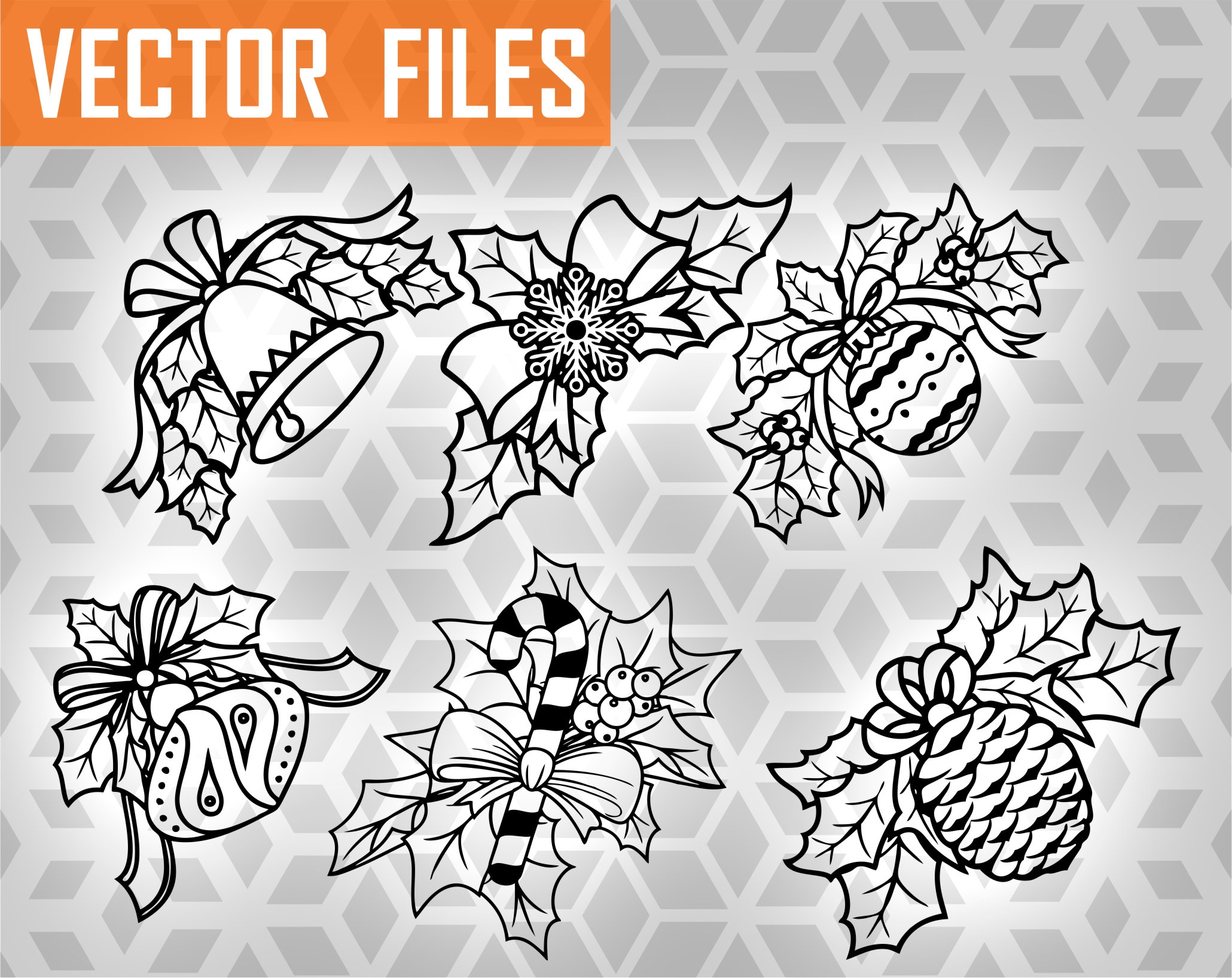 17 Christmas svg Svg files Laser cut files SVG CDR vector | Etsy