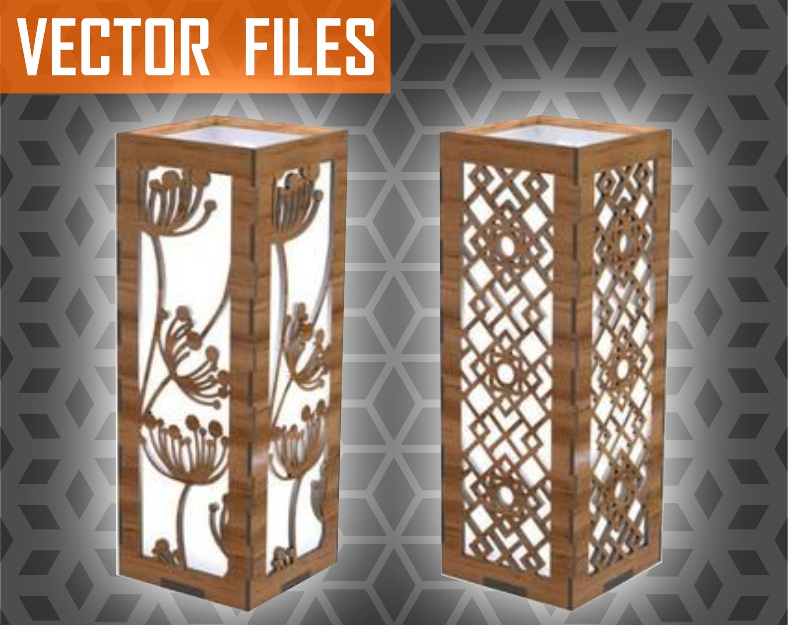 9 Lamp SVG Night Light Svg Files Acrylic Lamp Svg Laser Cut - Etsy