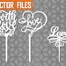 15 Topper Svg Laser Cut Topper Topper Topper Svg Files - Etsy