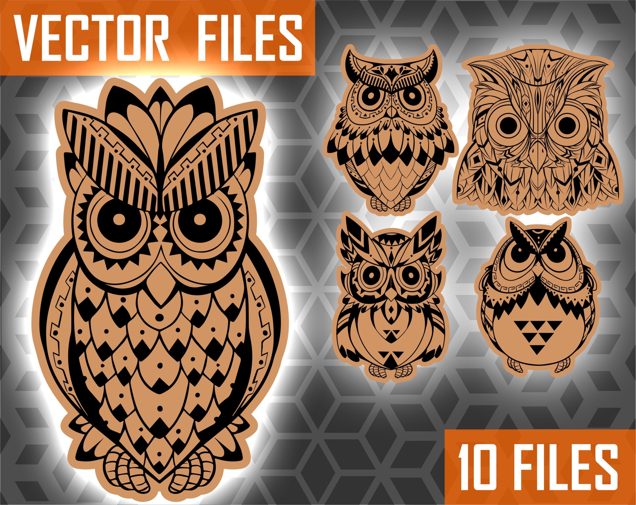10 Owl Wall Art Decor Laser Cut Wall Art Laser Cut Wall Art - Etsy