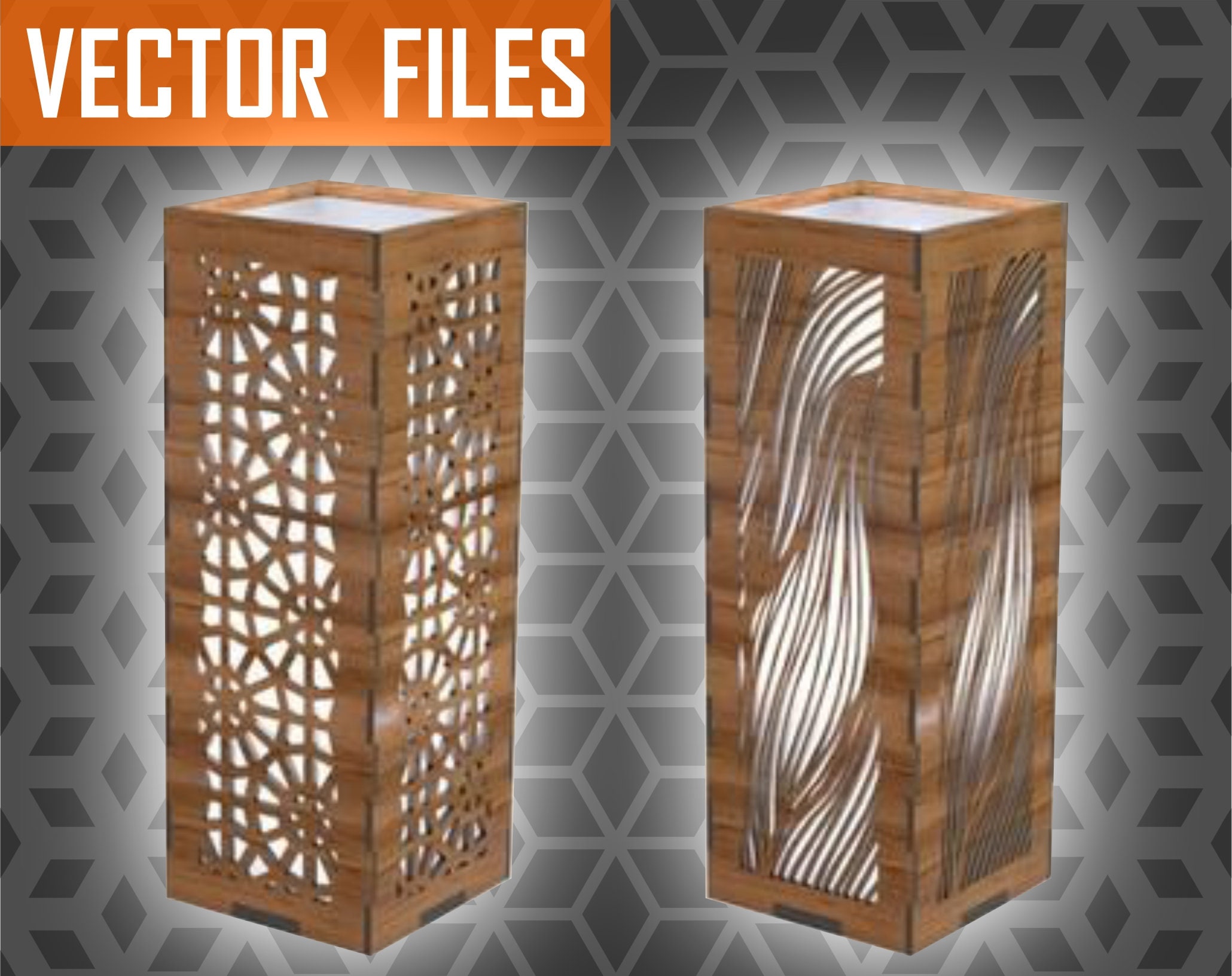 9 Lamp SVG Night Light Svg Files Acrylic Lamp Svg Laser Cut - Etsy