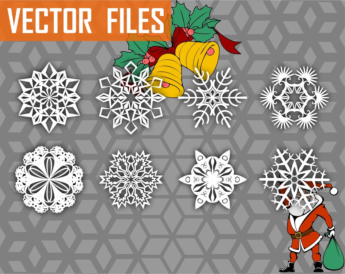 40 Christmas Svg Svg Files Laser Cut Files SVG CDR Vector - Etsy