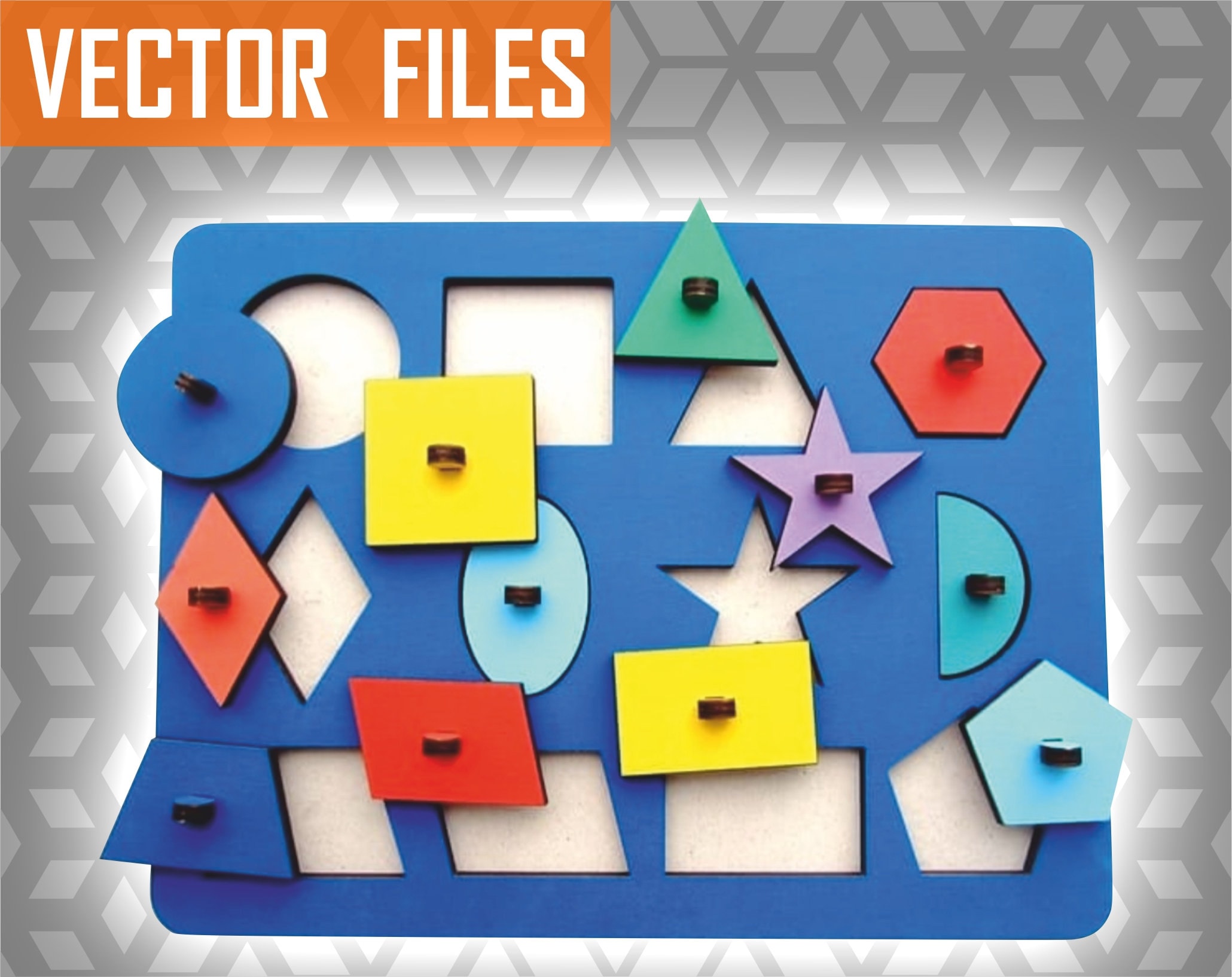 8 Kids Puzzles Wooden Puzzles Laser cut files SVG DXF CDR | Etsy