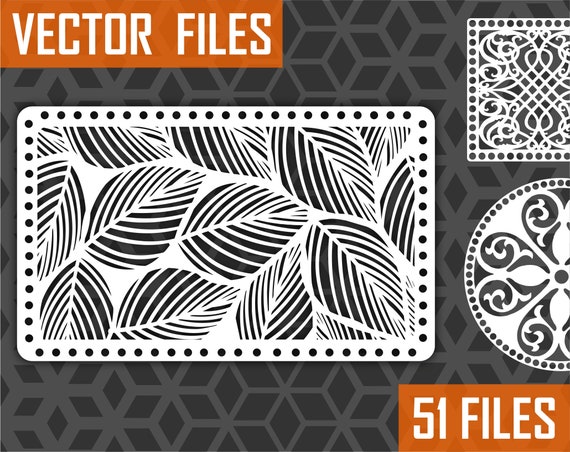 51 Bag Bottom Blanks Laser Cut Files SVG DXF CDR Vector | Etsy