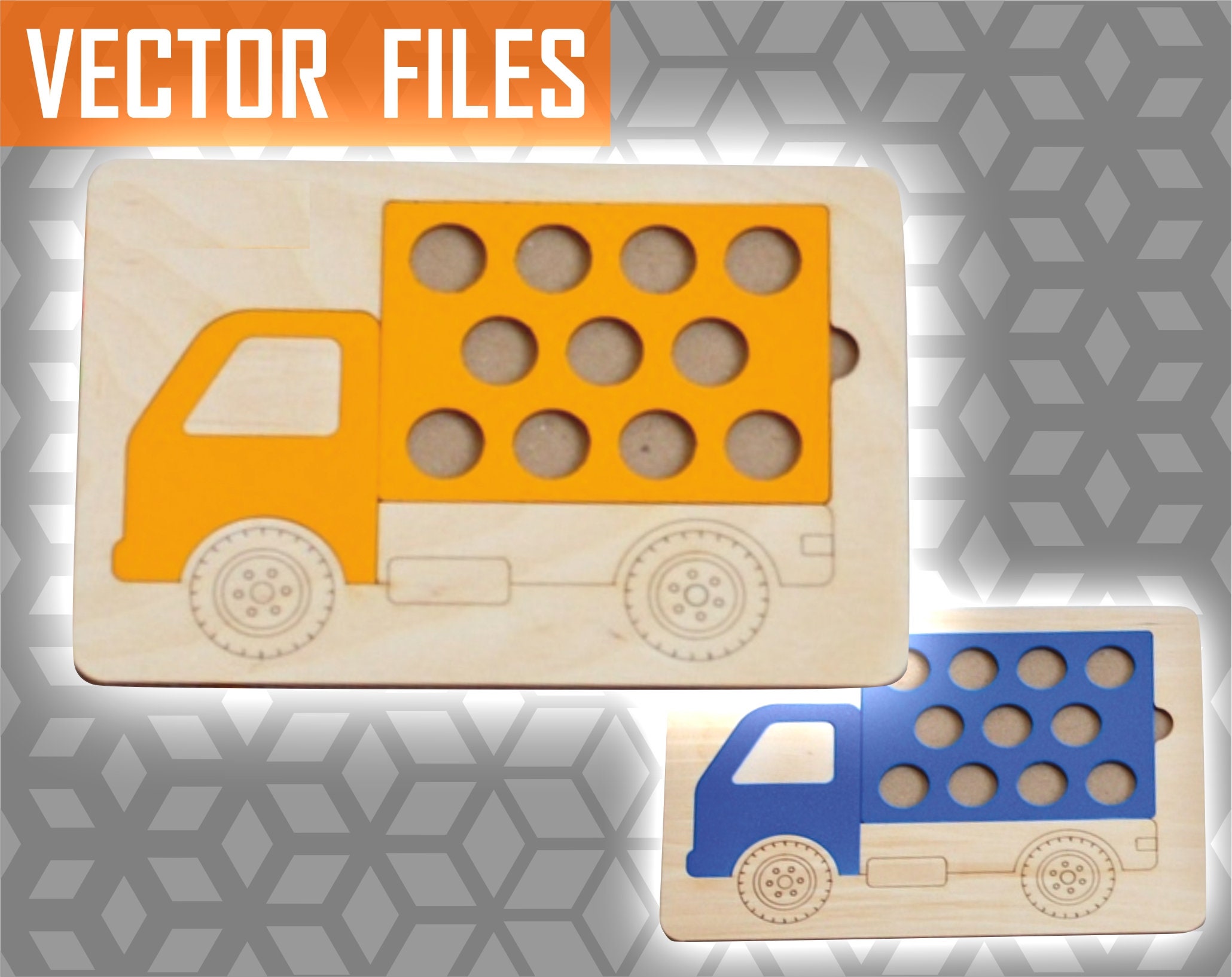 8 Kids Puzzles Wooden Puzzles Laser cut files SVG DXF CDR | Etsy