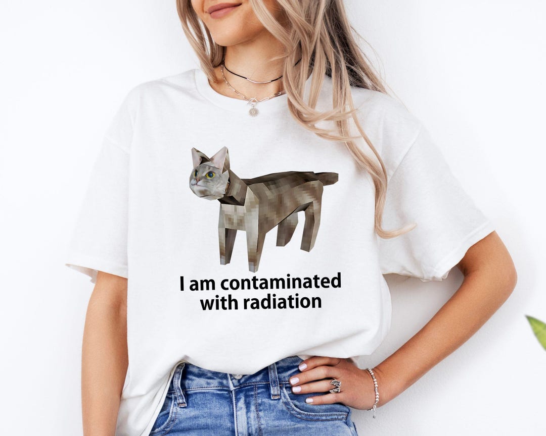 I Am Contaminated Funny Cat Meme Shirt / Ironic Sweatshirt / Weirdcore ...
