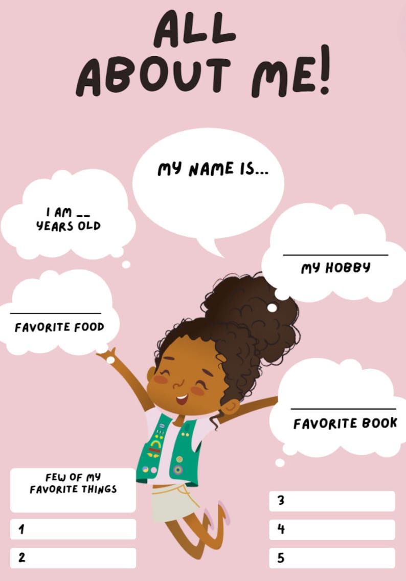 Girl Scouts Junior All About Me - Etsy