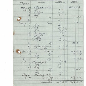 Vintage Retro Bank Statements X 5 Documents Junk Journal Pages Shabby ...