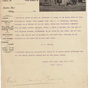 Typewritten Vintage Letter Retro Receipt Documents X 3 Bonus Stationary ...