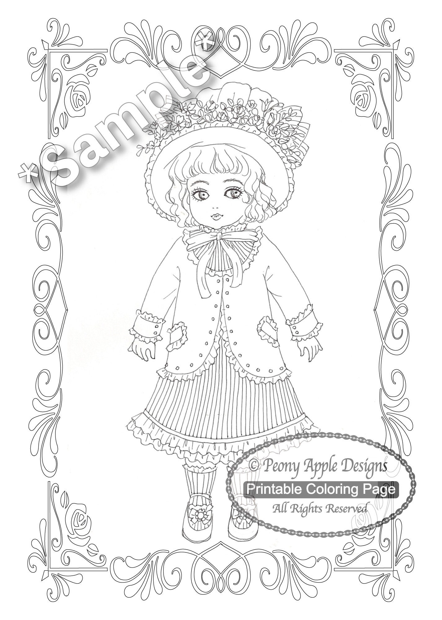 Digital Download Coloring Page Printable Coloring Page - Etsy