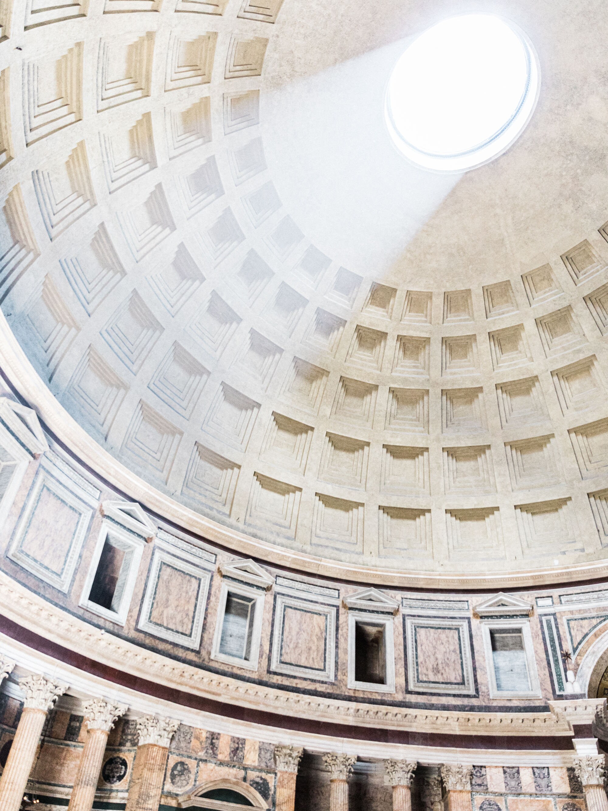 Dome Oculus Rome, Italy Pantheon - the Light, Historical Fine Art ...