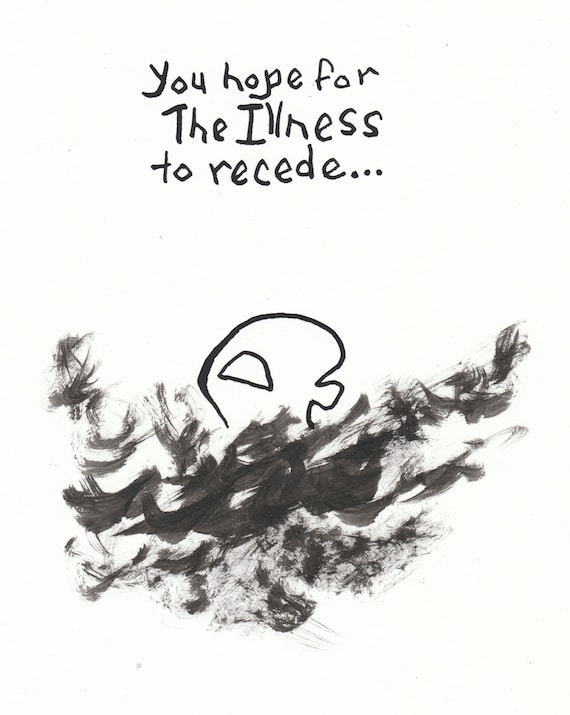 The Illness is Not You Page Original Ink Drawing Comic Page | Etsy