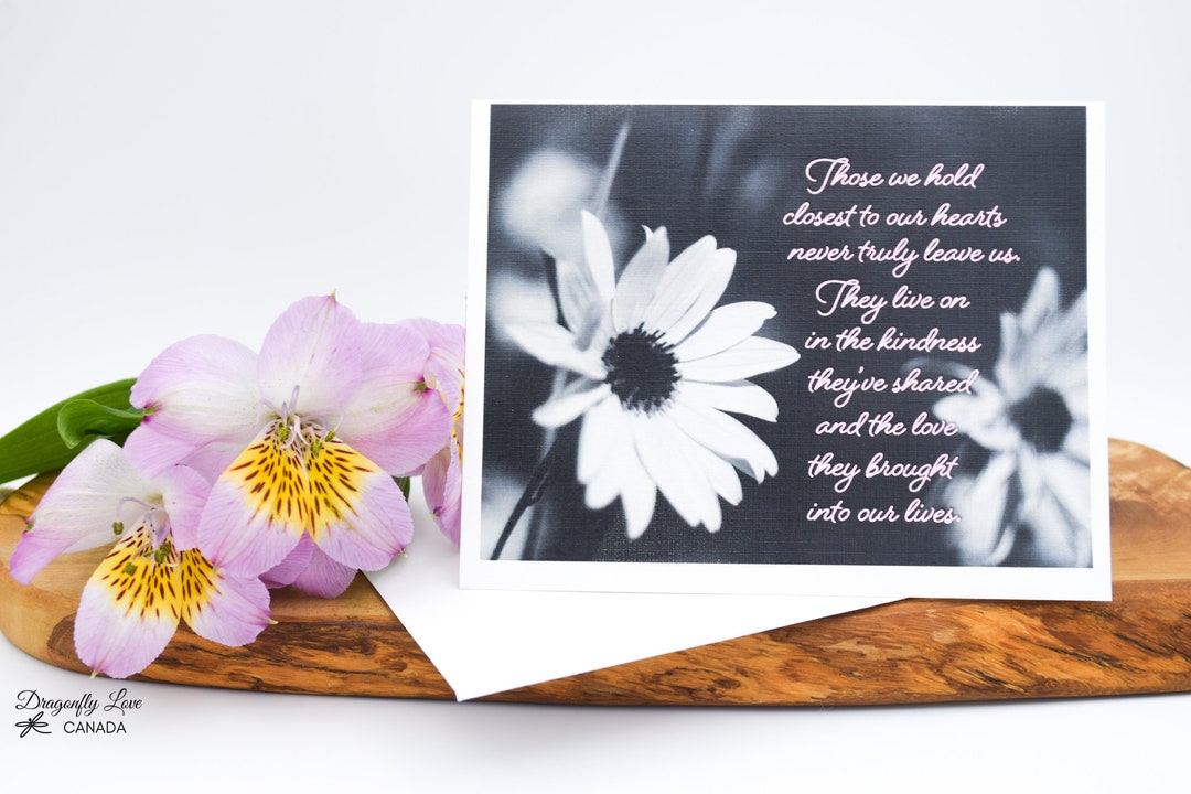 Daisy Sympathy Card – Heartfelt Condolence Card - Etsy