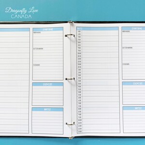 Hourly Planner Refills With Symptom & Exercise Trackers - Recovery ...