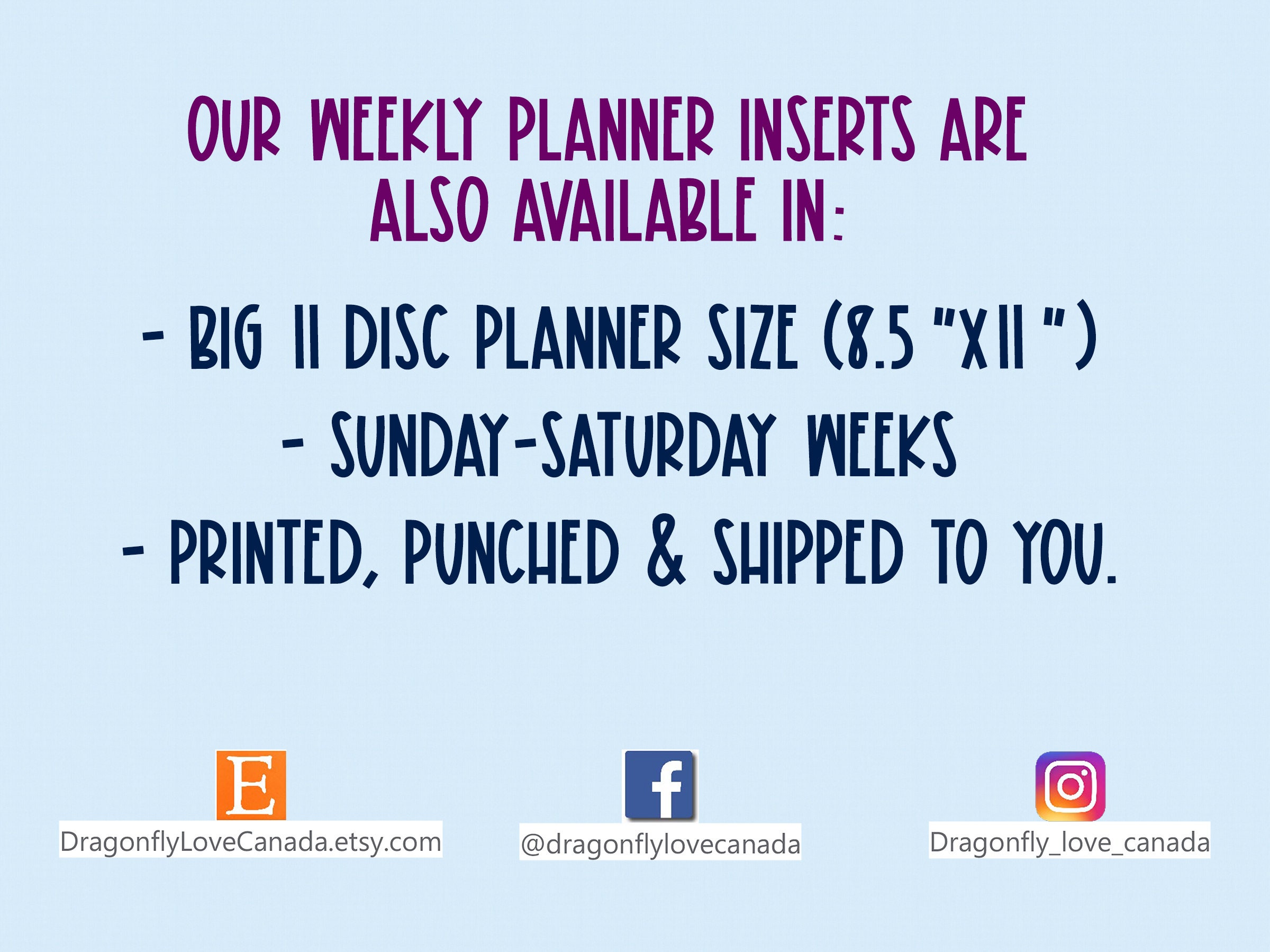 Monday-sunday Weekly Planner Vertical Layout Agenda | Etsy