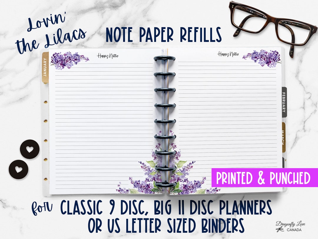 Papier à notes planificateur avec lilas pour planificateurs - Etsy France