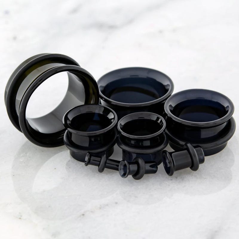 Single Flare Glass Plugs - Etsy