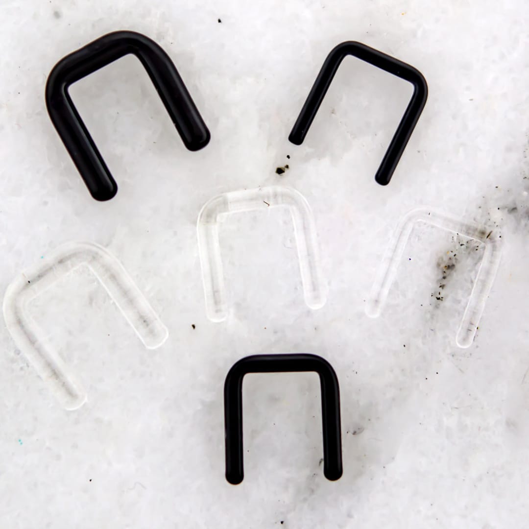 Clear or Black Borosilicate Glass Septum Retainers - Etsy
