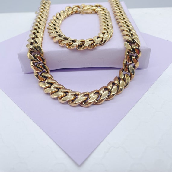 14k Gold Filled Thick 14mm Miami Cuban Link Chain Cuban - Etsy