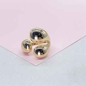 18k Gold-filled Adjustable Triple Wrap Dome Ring - Etsy