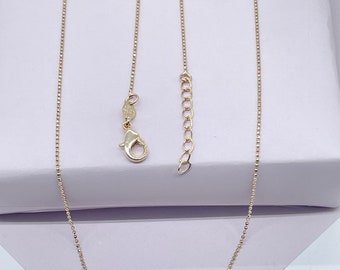 Dainty 18k Gold Filled 1mm Extra Thin Dash Dot Chain - Etsy