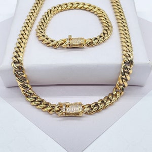 14k Gold Filled Original 8mm Miami Cuban Link Necklace Featuring ...