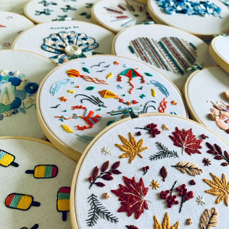 Finished Embroidery - Etsy UK