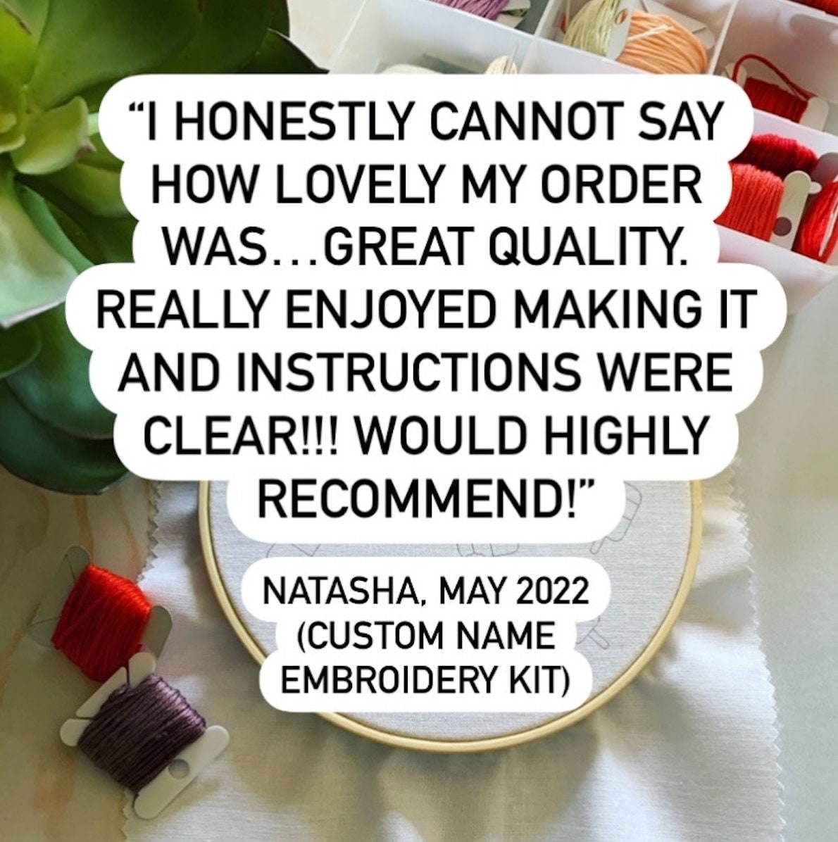 Full Embroidery Kit. Custom Initial Embroidery Hoop Art. - Etsy