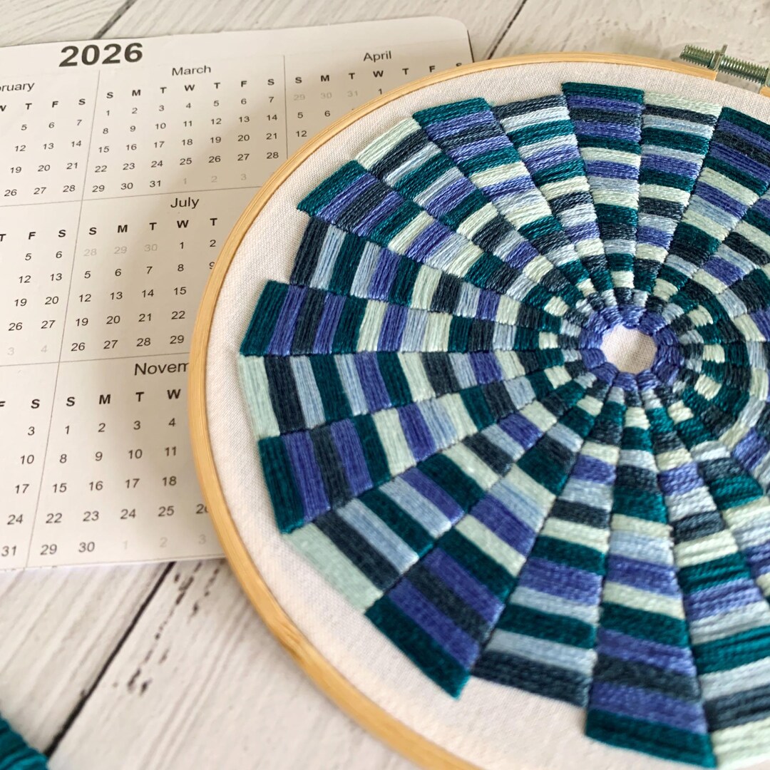 Embroidery Calendar Pattern PDF – Sew 1 Block a Day Challenge - Etsy