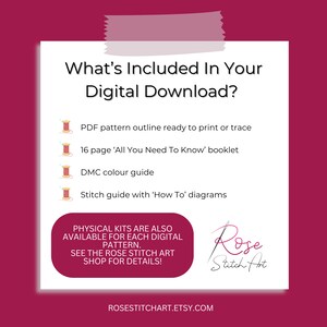 Digital Download. Flower Power Embroidery Hoop Art PDF Pattern With ...