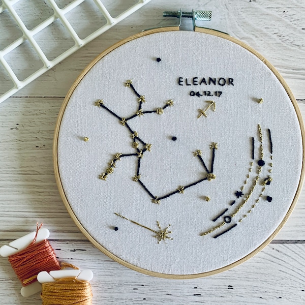 Constellation Embroidery Pattern - Etsy