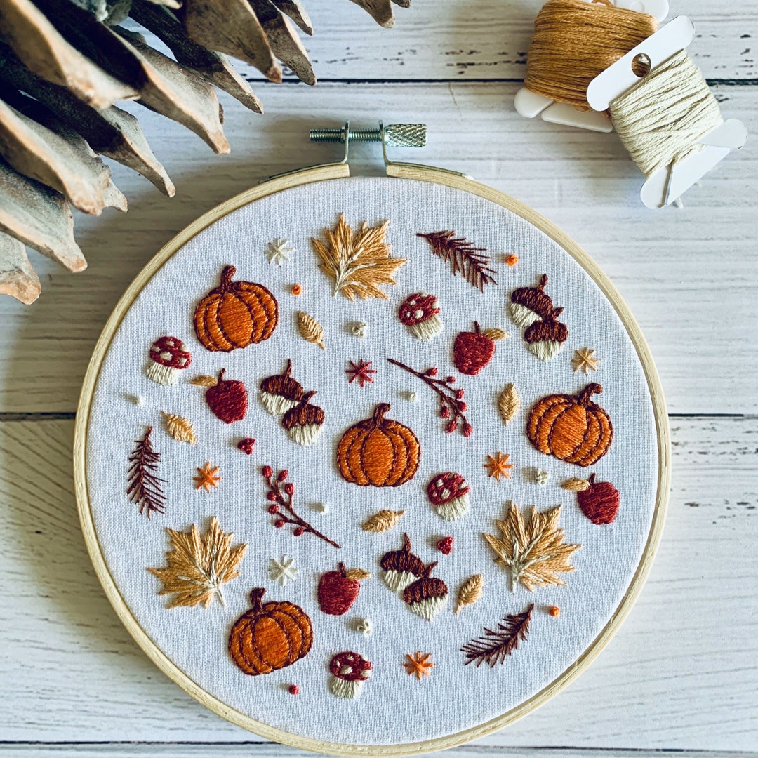Digital Download. Woodland Embroidery Hoop Art PDF Pattern With ...