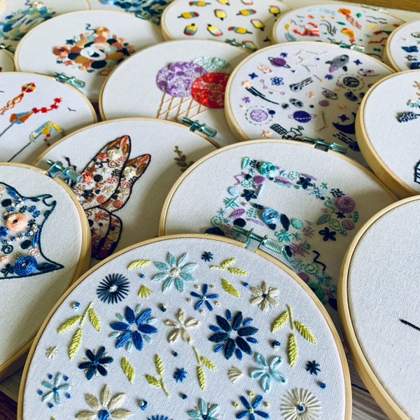 Finished Embroidery - Etsy UK