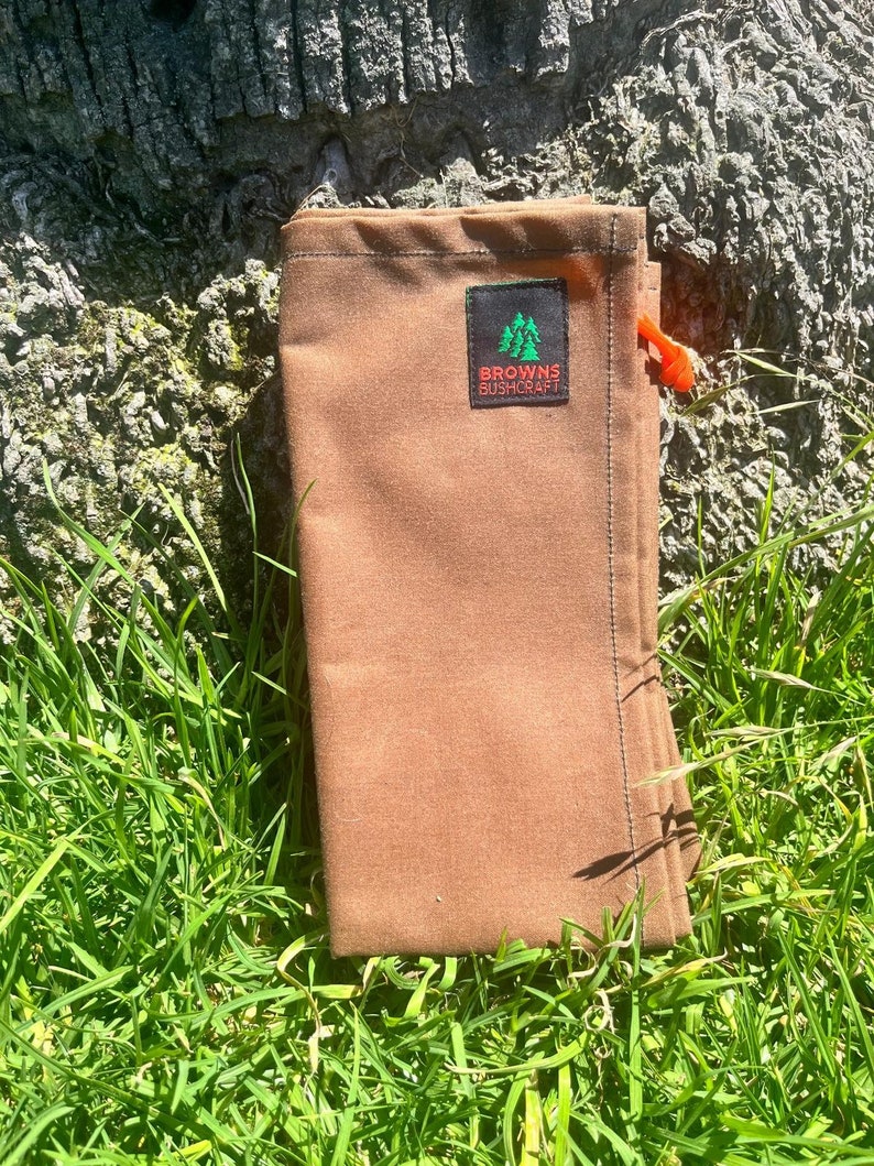 Bushcraft Waxed Canvas Forest Utility Mat, Canvas Sit Mat, Picnic ...