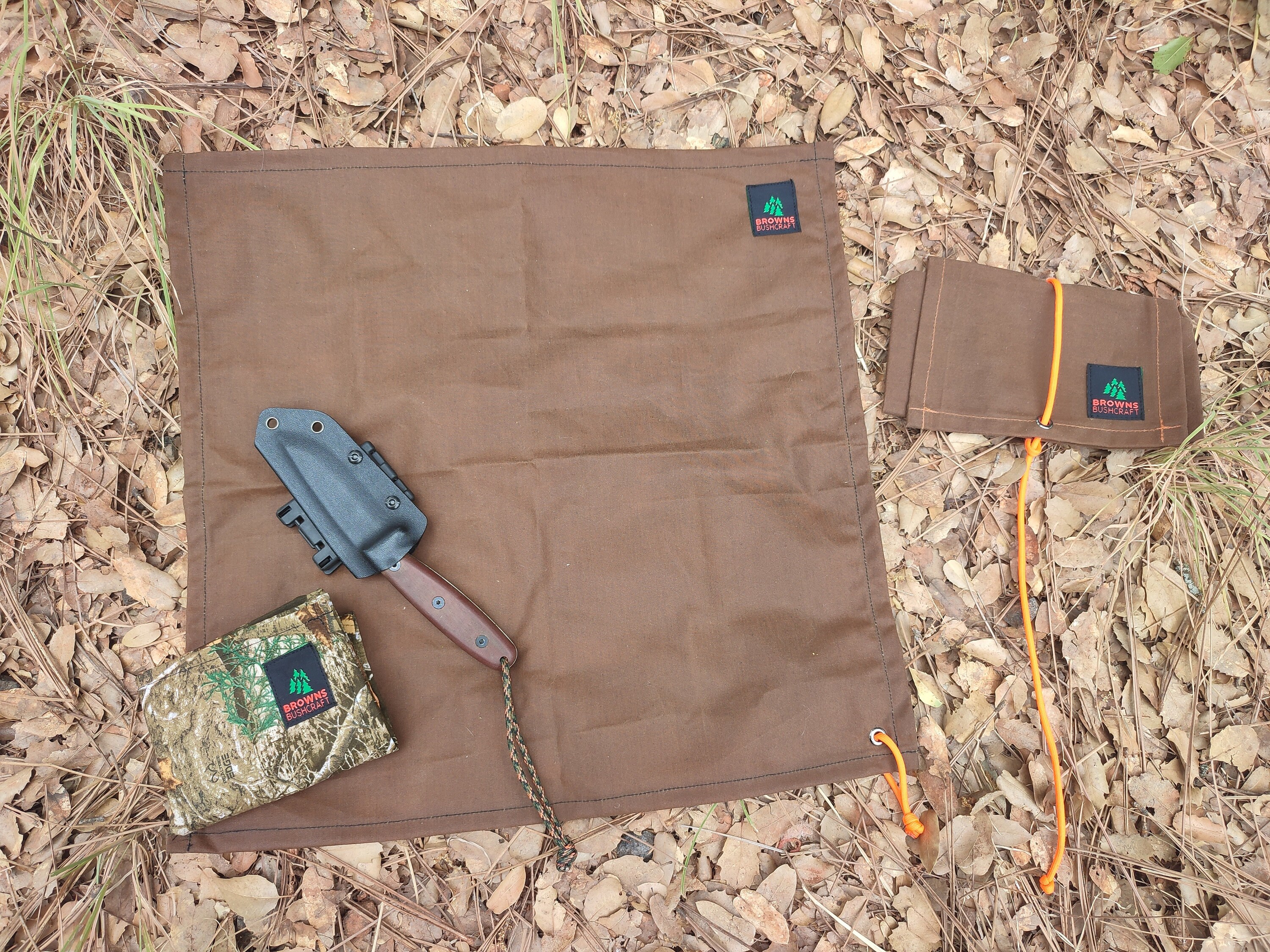 Bushcraft Waxed Canvas Forest Utility Mat, Canvas Sit Mat, Picnic ...