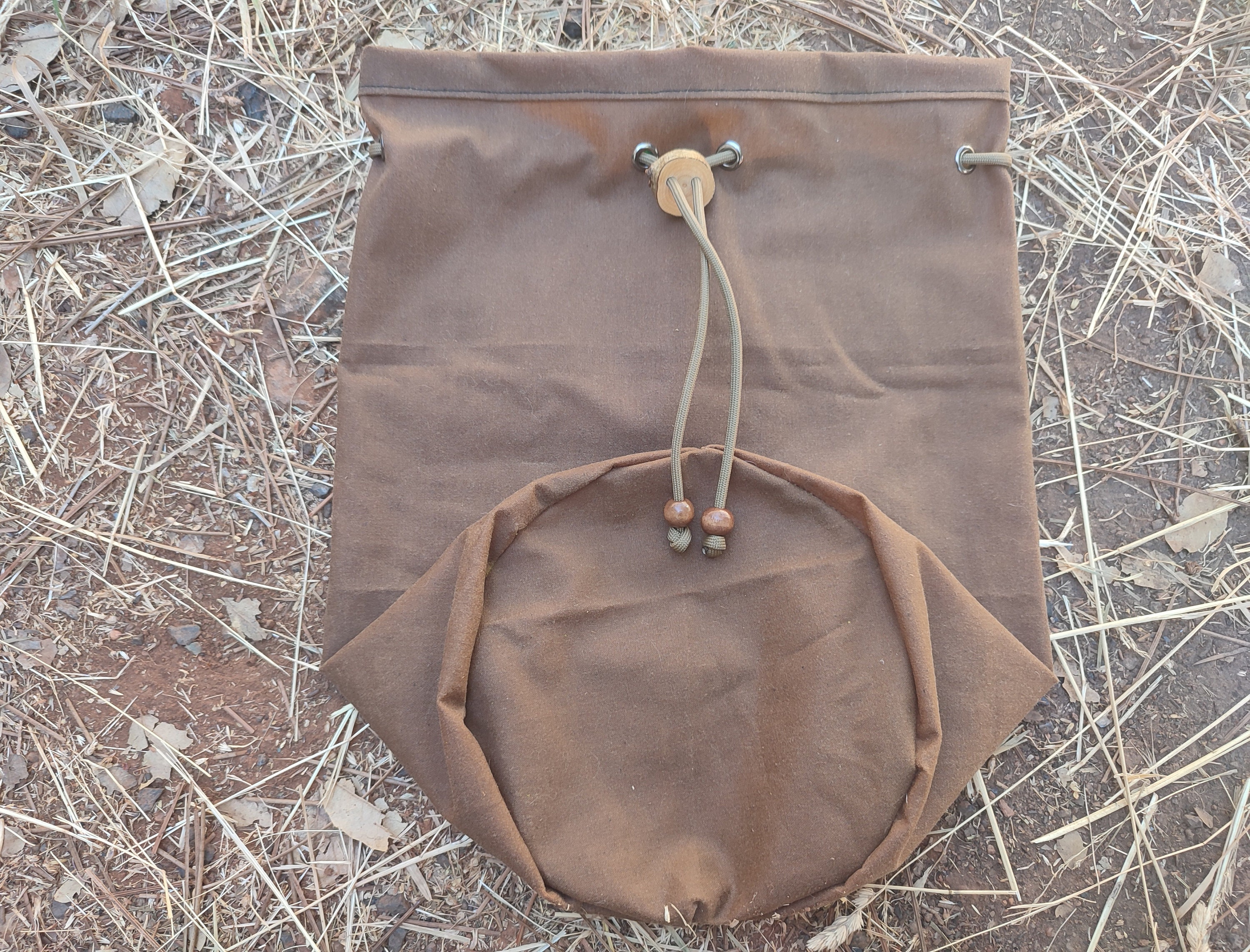 Large Billy Can 16cm Zebra Cook Pot Waxed Canvas Bushcraft Pouch Bag ...