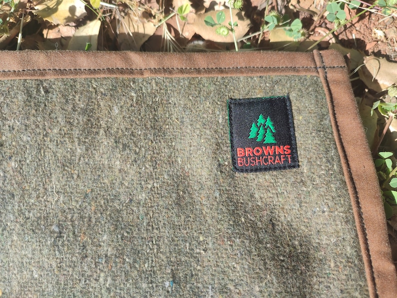 Bushcraft Wool & Waxed Canvas Sit Mat Pad Ground Cloth 18x28" - Etsy