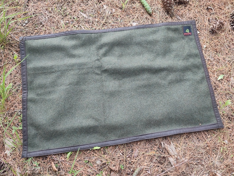 Bushcraft Wool & Waxed Canvas Sit Mat Pad Ground Cloth 18x28" - Etsy
