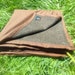Bushcraft Wool & Waxed Canvas Backed Upcycled Military Wool Blanket ...