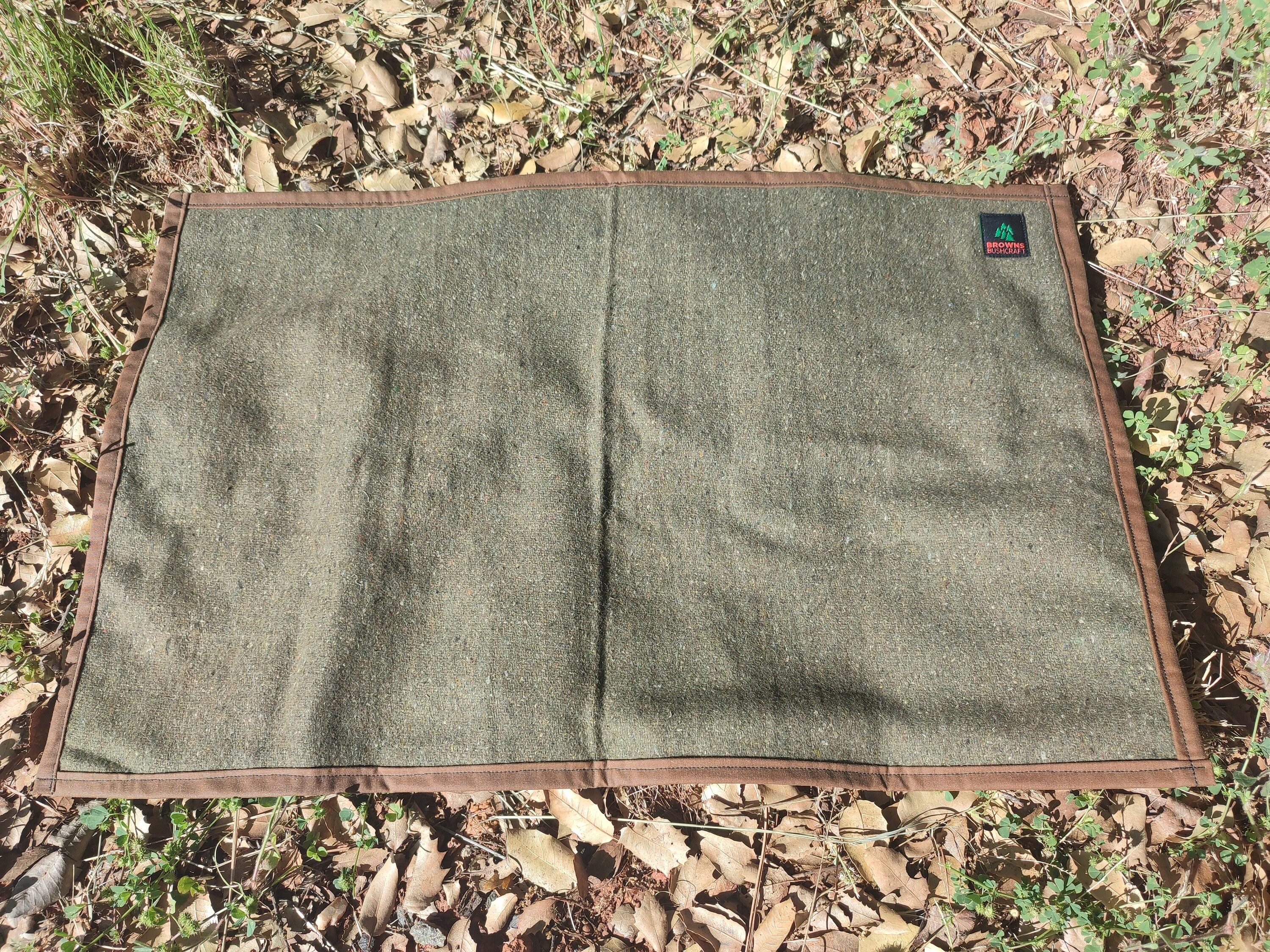 Bushcraft Wool & Waxed Canvas Sit Mat Pad Ground Cloth 18x28" - Etsy