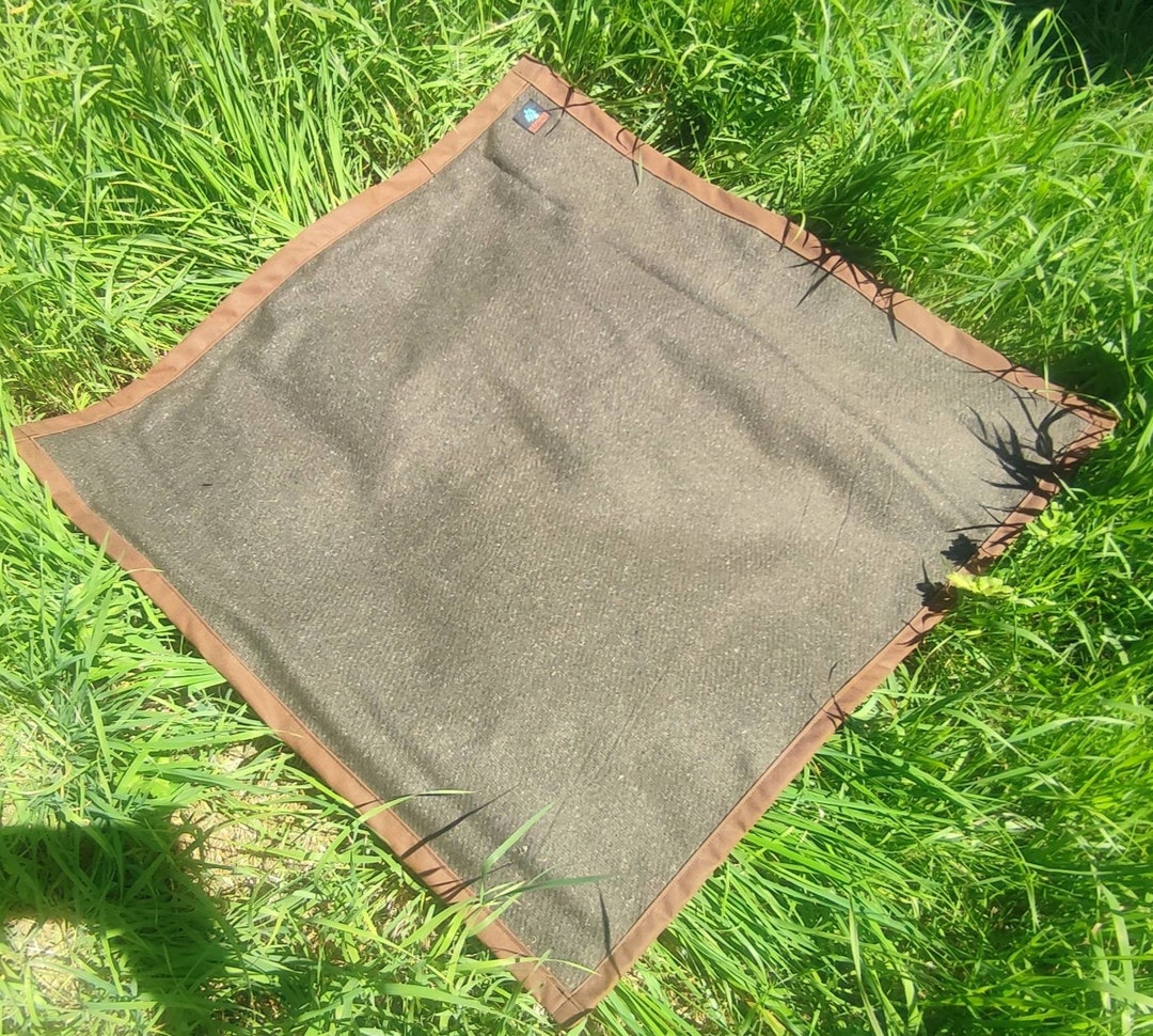 Bushcraft Upcycled Wool With Waxed Cotton Canvas Backing XL/XXL Seat ...