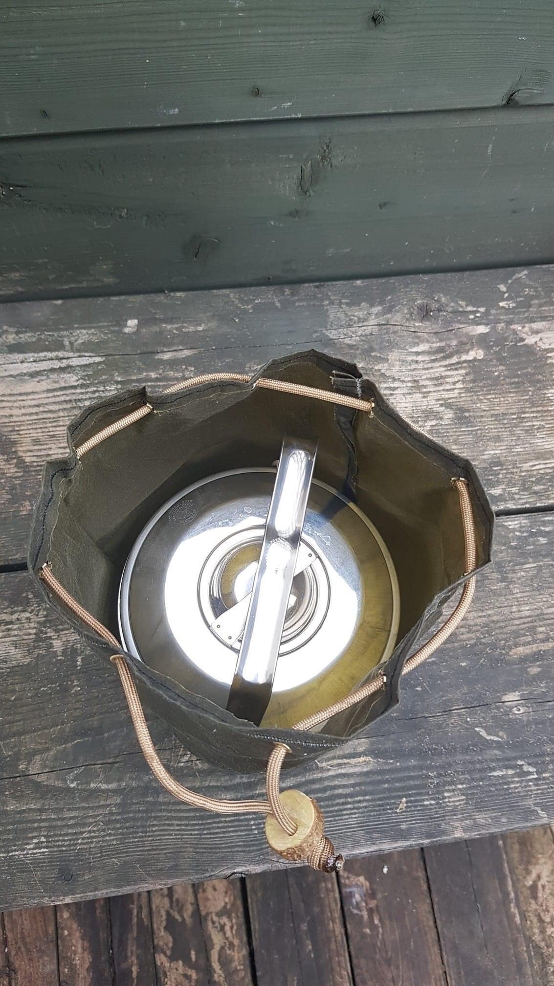 Bushcraft 12cm Billy Can Cook Pot Bag Waxed Canvas - Etsy