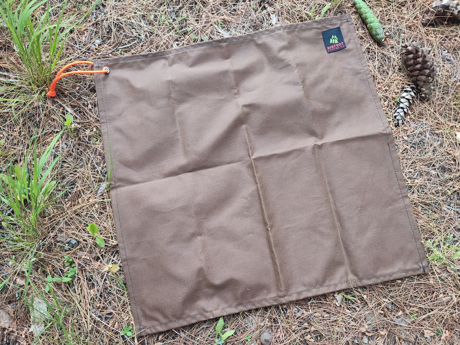 Bushcraft Waxed Canvas Forest Utility Mat, Canvas Sit Mat, Picnic ...
